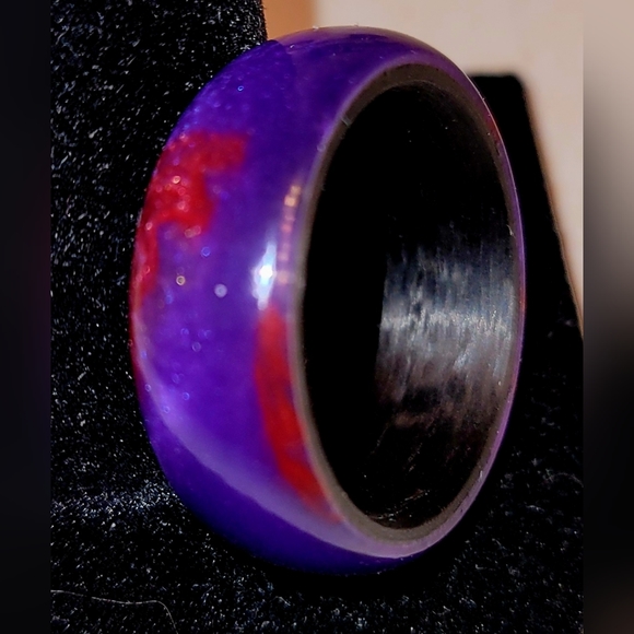 Jewelry | Custom One Of A Kind Purple Epoxy Ring | Poshmark